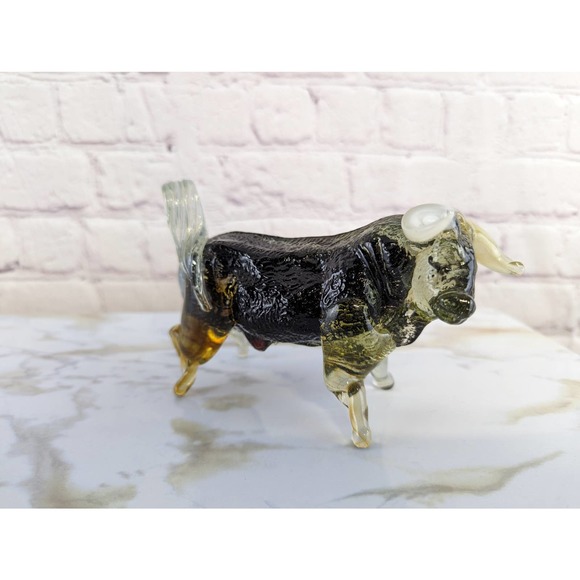 Murano | Accents | Vintage Murano Venetian Hand Blown Glass Bull 6 Mcm ...